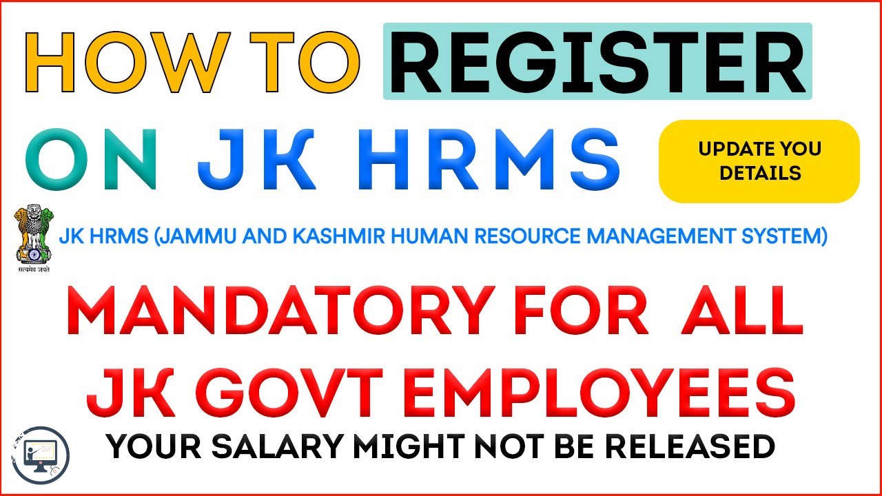JK HRMS Portal 2025: hrms.jk.gov.in Login & Registration, Pay Slip ...